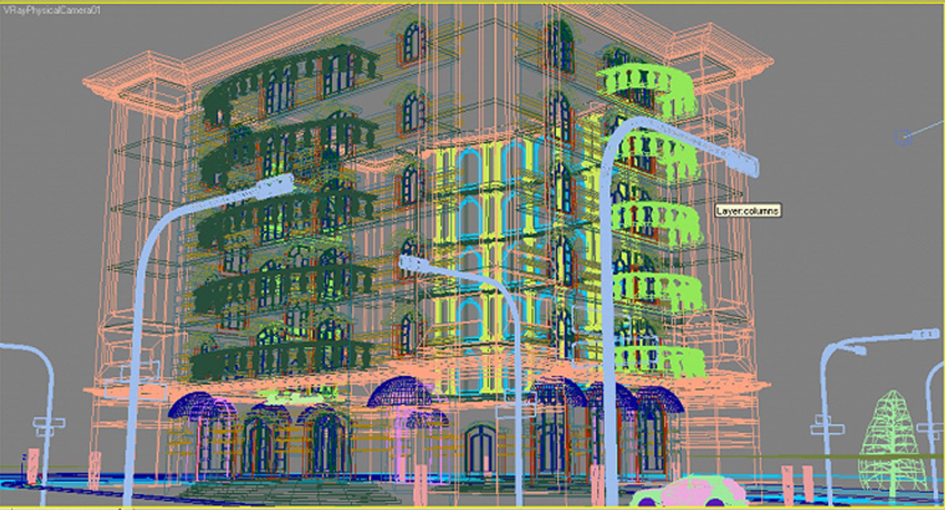 3ds max scenes 1 exterior building