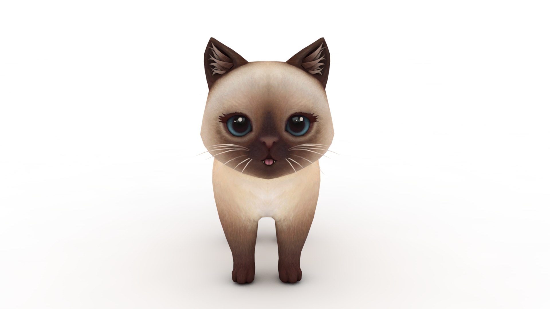 Kitty Cat 3d Model Turbosquid 2013785