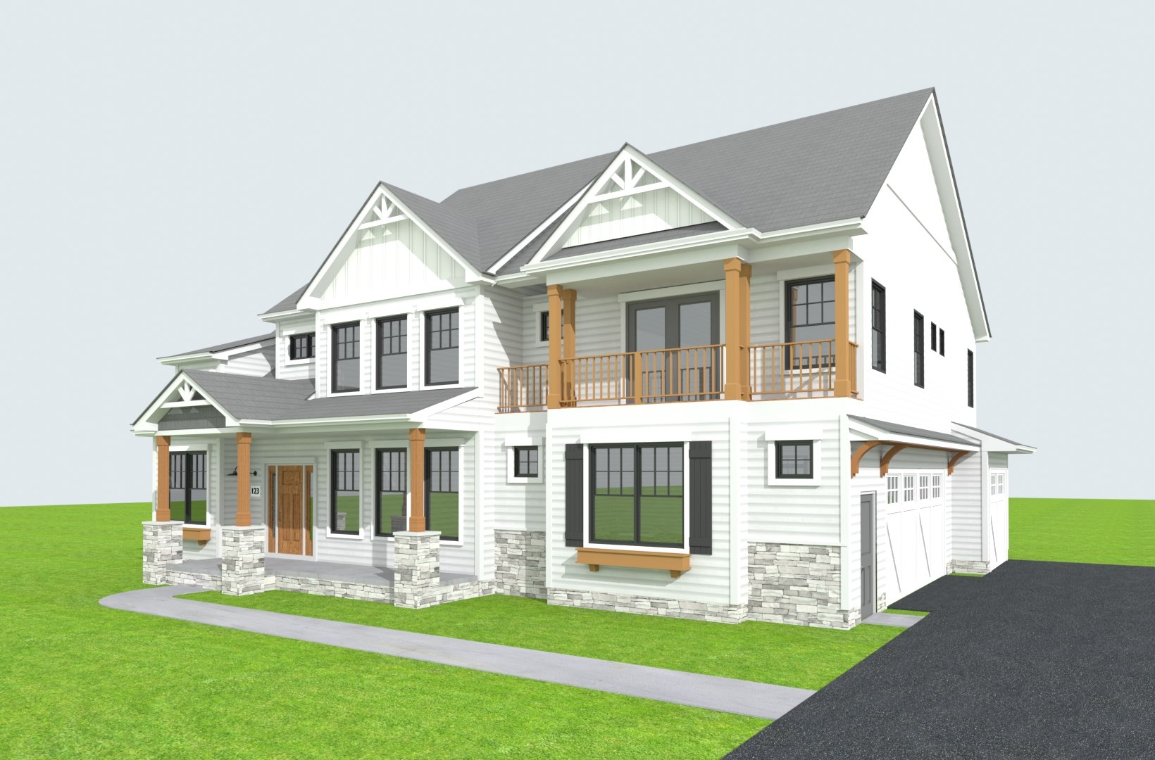 House Real Estate 3D Model - TurboSquid 1584065