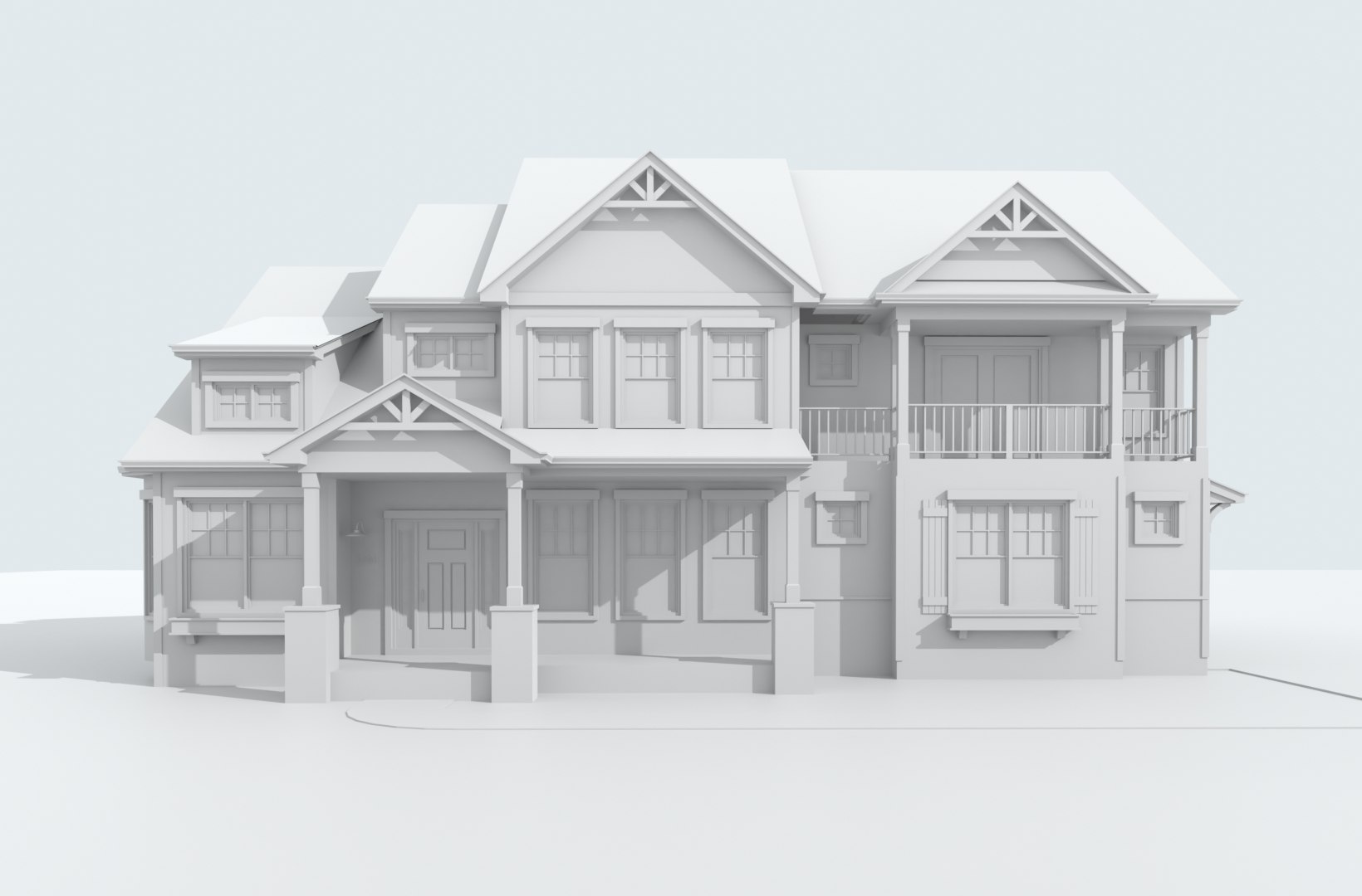 House Real Estate 3D Model - TurboSquid 1584065