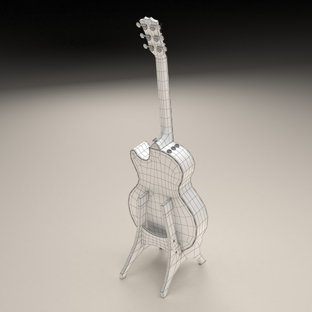 3d Model Of Acoustic Guitar