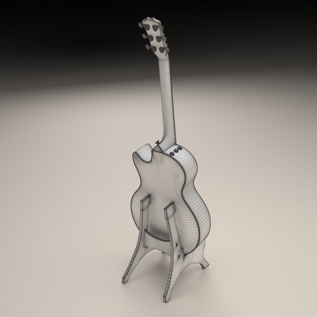 3d Model Of Acoustic Guitar