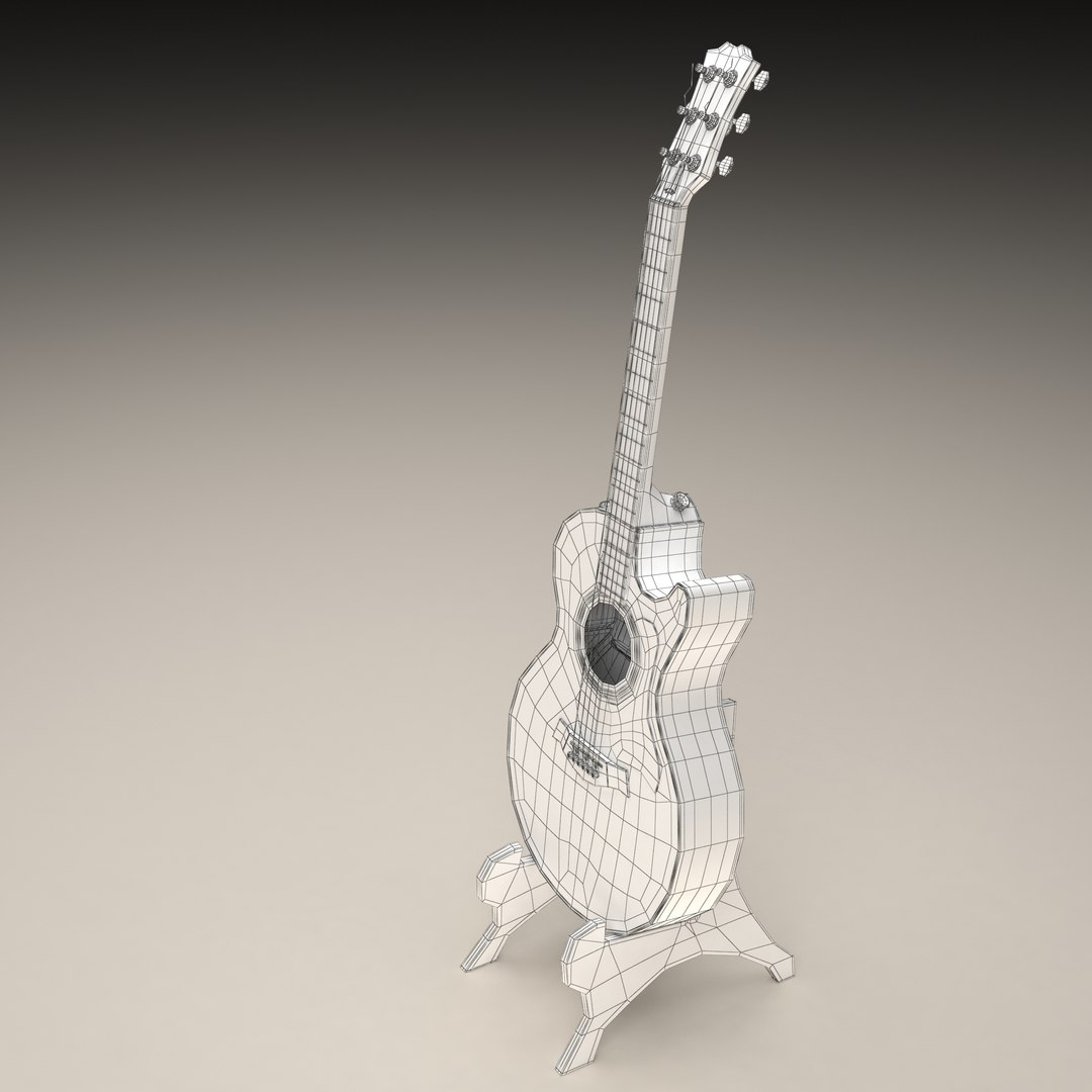 3d Model Of Acoustic Guitar