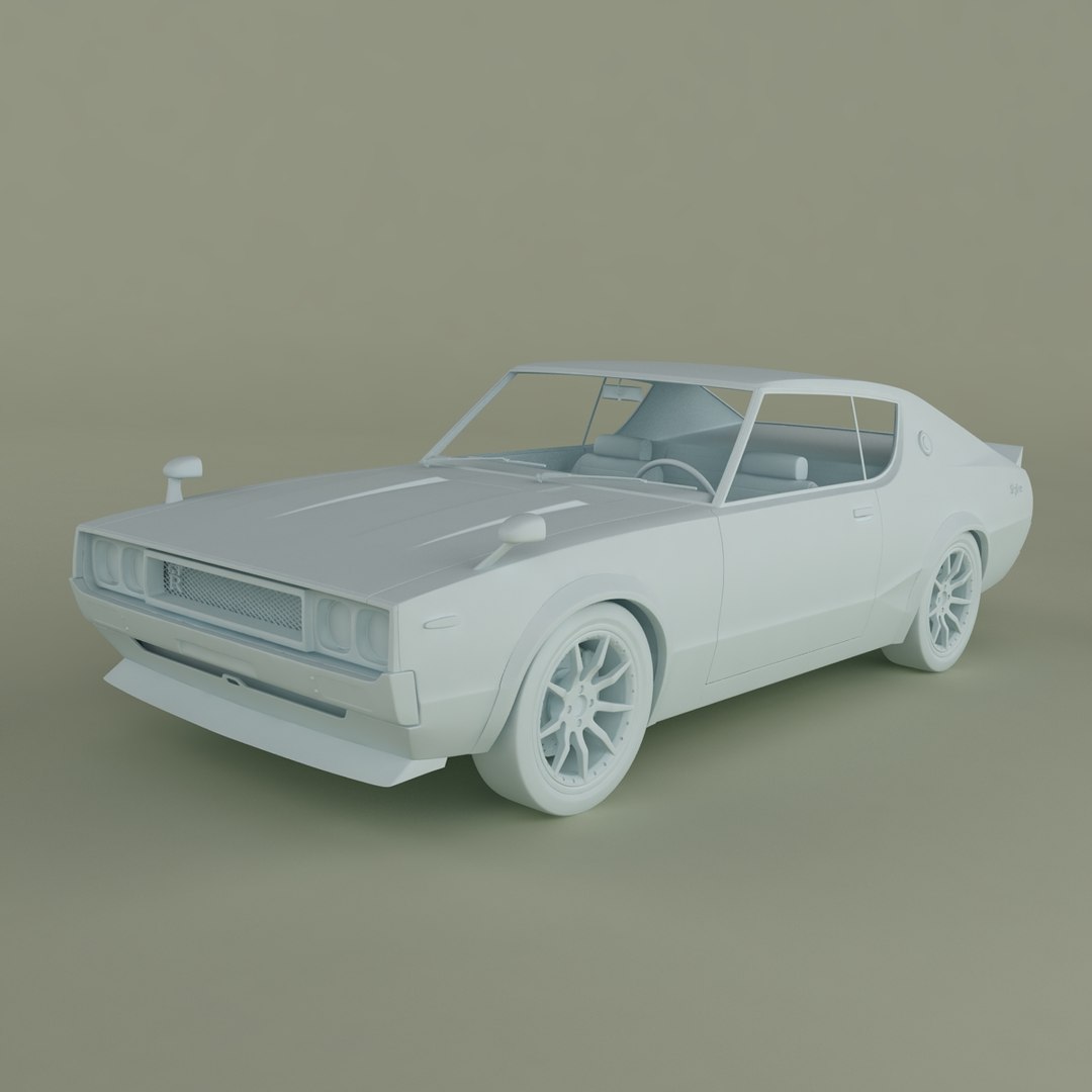 3d model nissan skyline c110