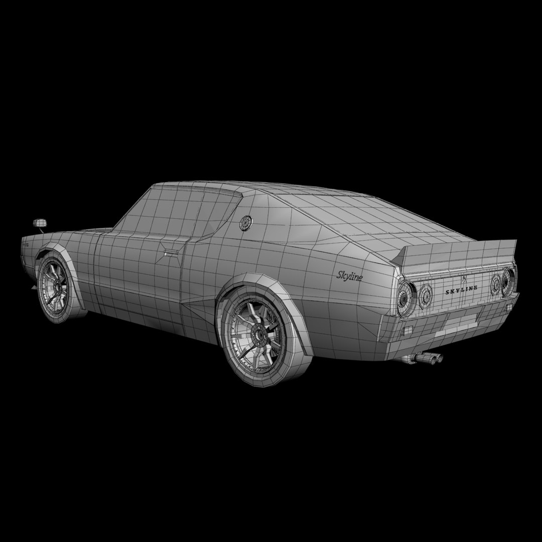 3d model nissan skyline c110