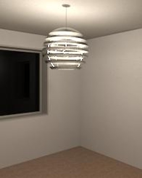 3d model light fixture