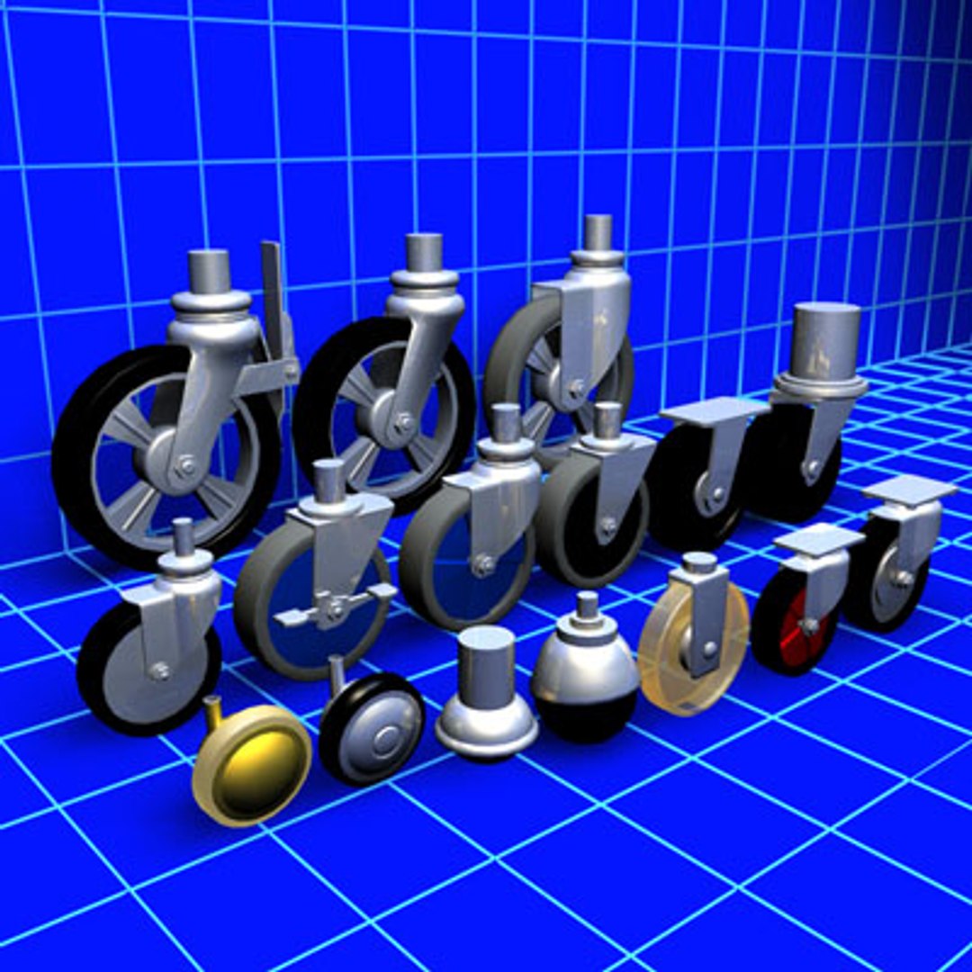3d Model Caster Wheel 01