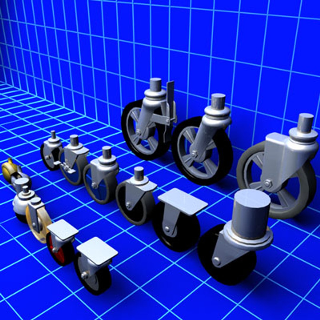 3d Model Caster Wheel 01