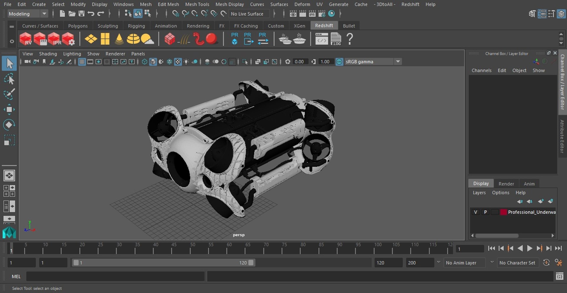 3D Professional Underwater Drone - TurboSquid 1855902