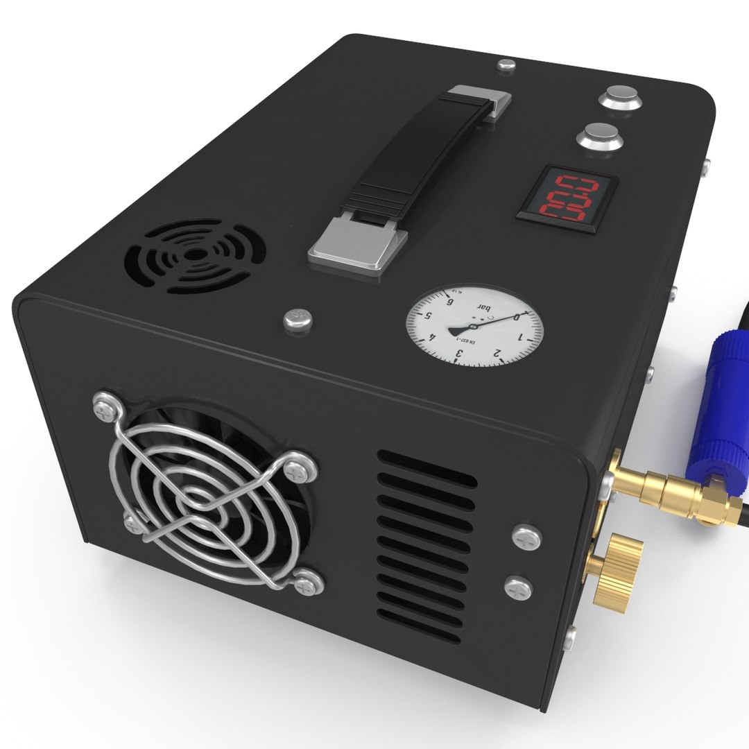 Portable Air Compressor PBR Model - TurboSquid 1769497