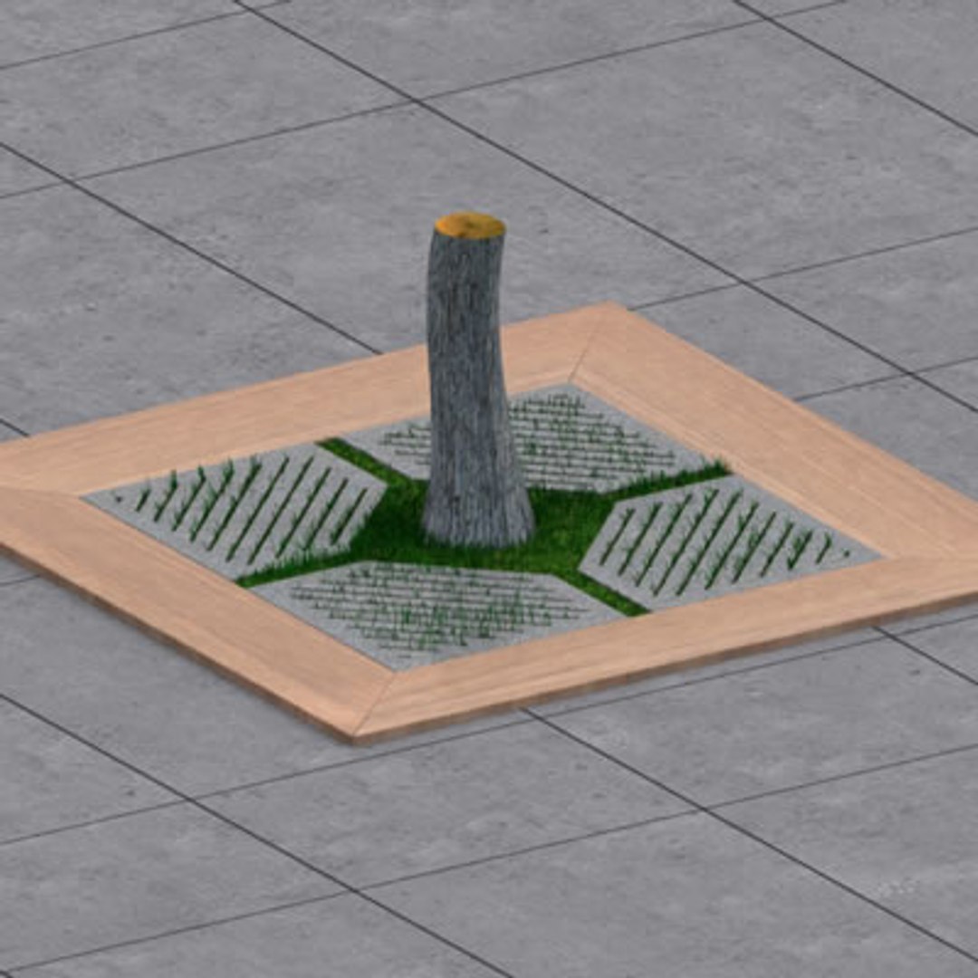 3d Model Tree Grate 01