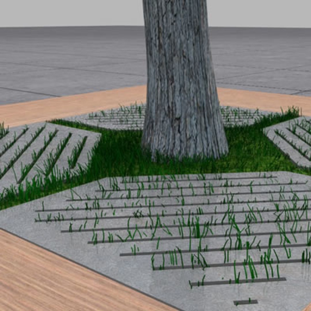 3d Model Tree Grate 01