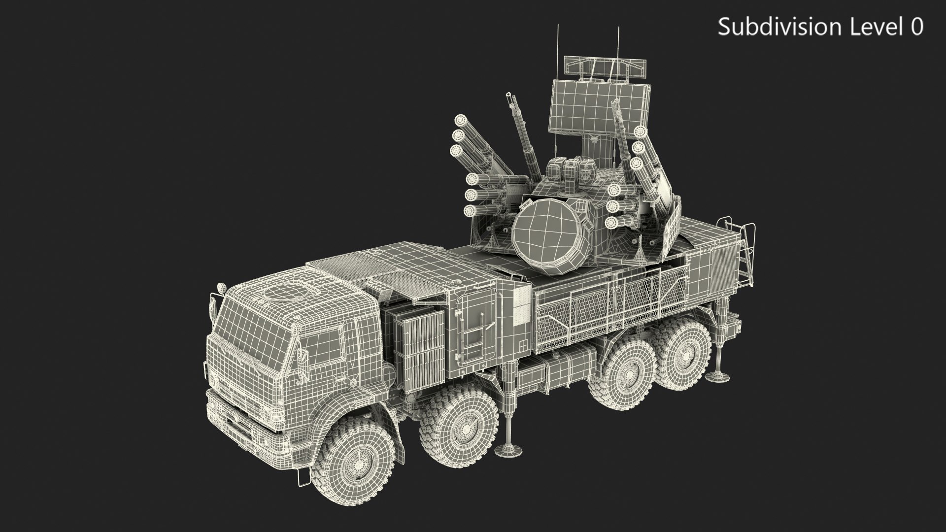 Pantsir s1 sa-22 deployed 3D model - TurboSquid 1485121