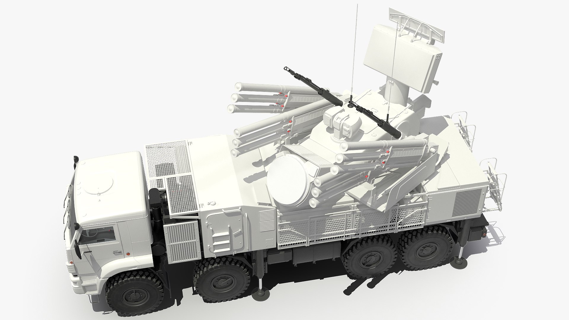 Pantsir s1 sa-22 deployed 3D model - TurboSquid 1485121