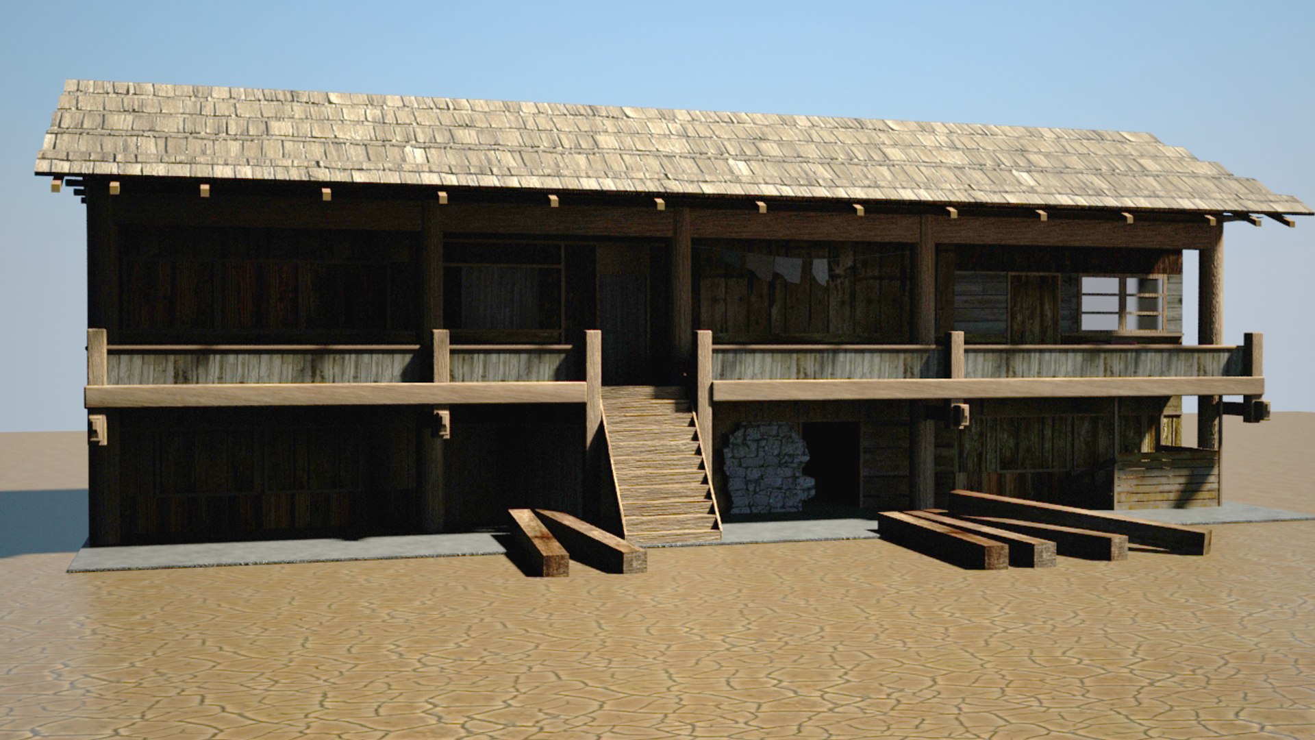 3D Model 300 House - TurboSquid 1180327