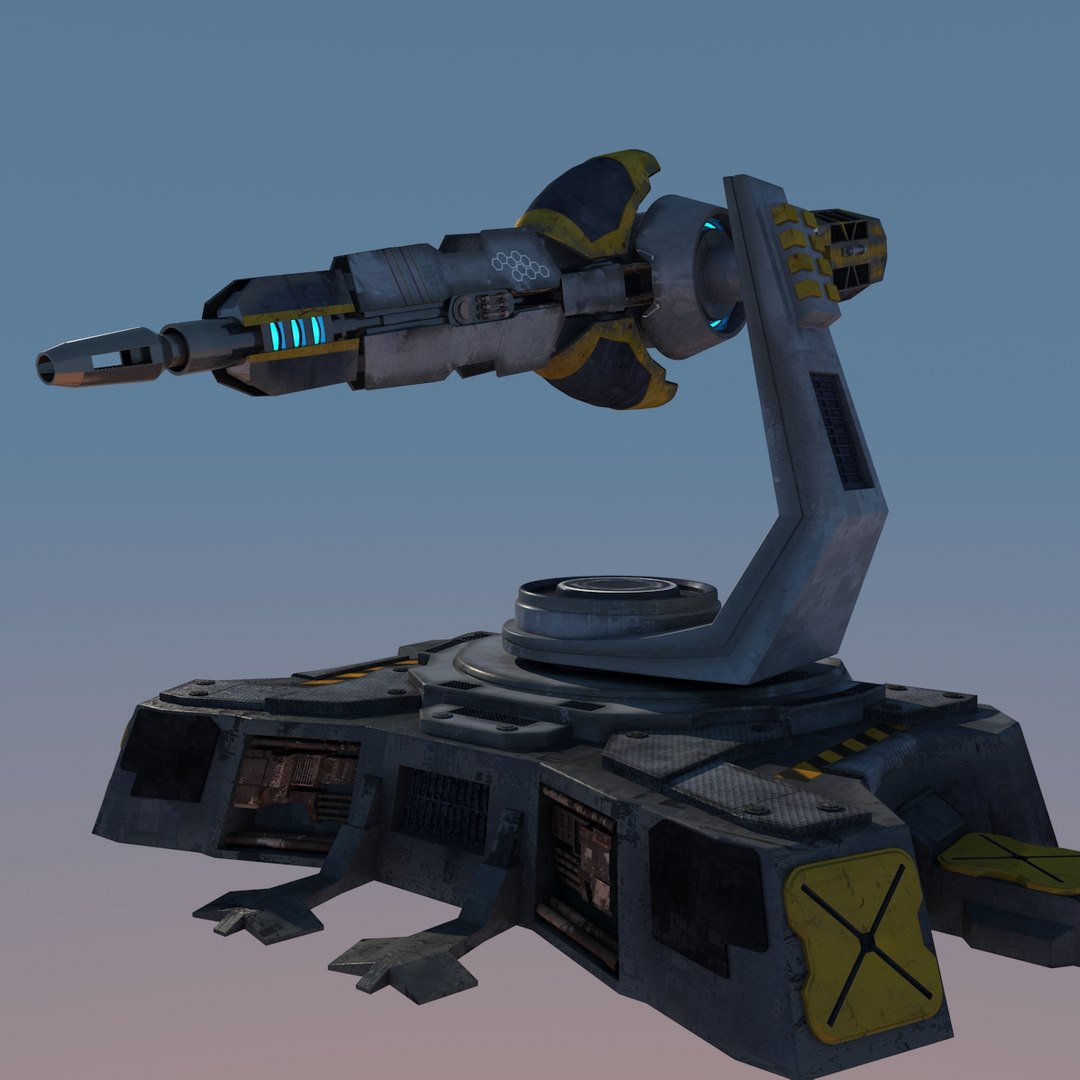 Futuristic Cannon 3d Max