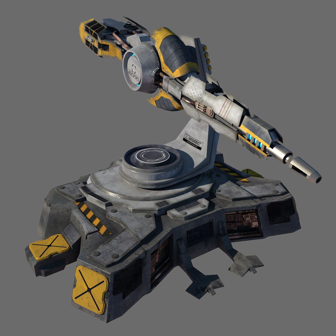 Futuristic Cannon 3d Max