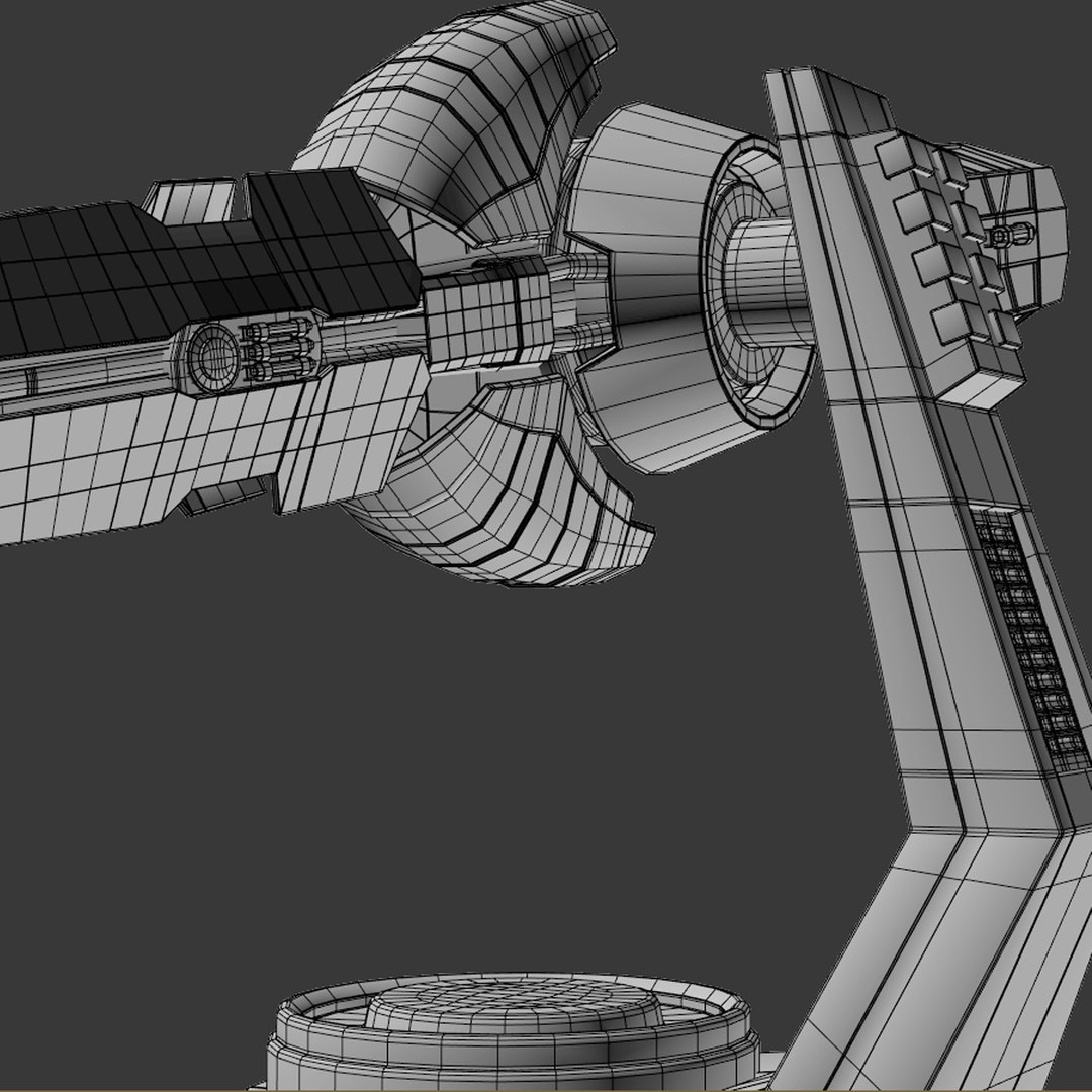 Futuristic Cannon 3d Max