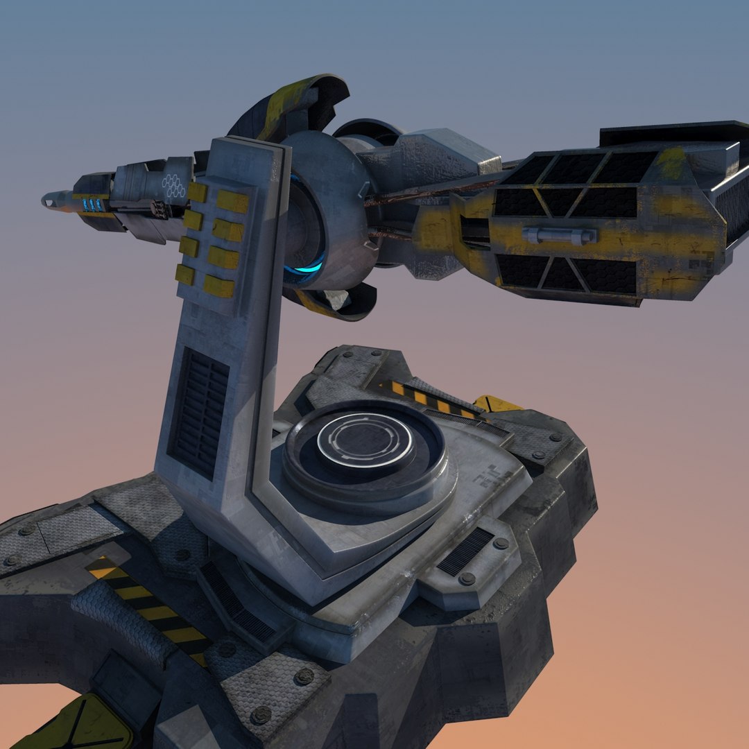 Futuristic Cannon 3d Max