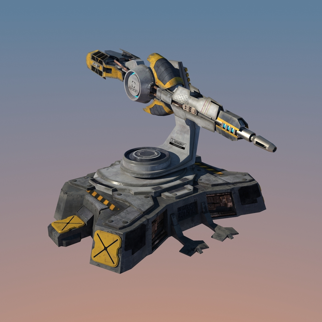 Futuristic Cannon 3d Max