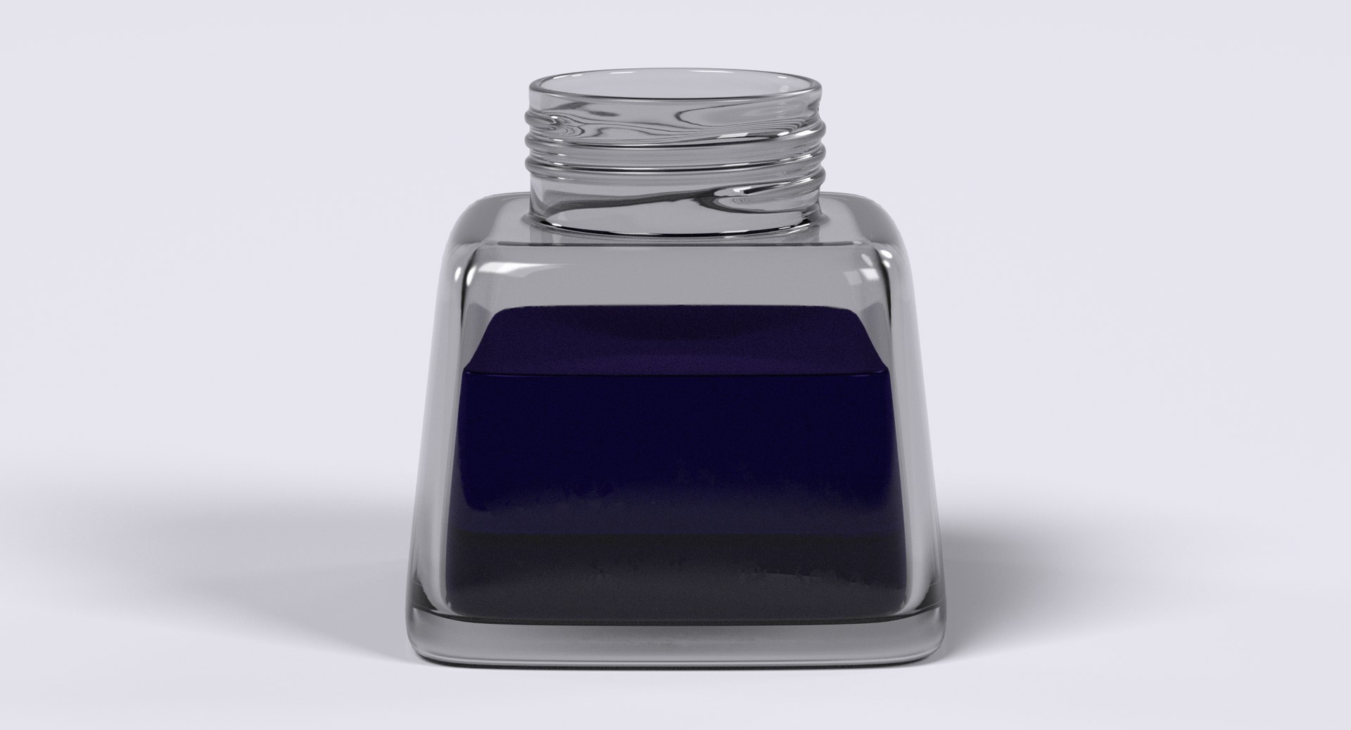 3D Quill Inkpot Model - TurboSquid 1176366