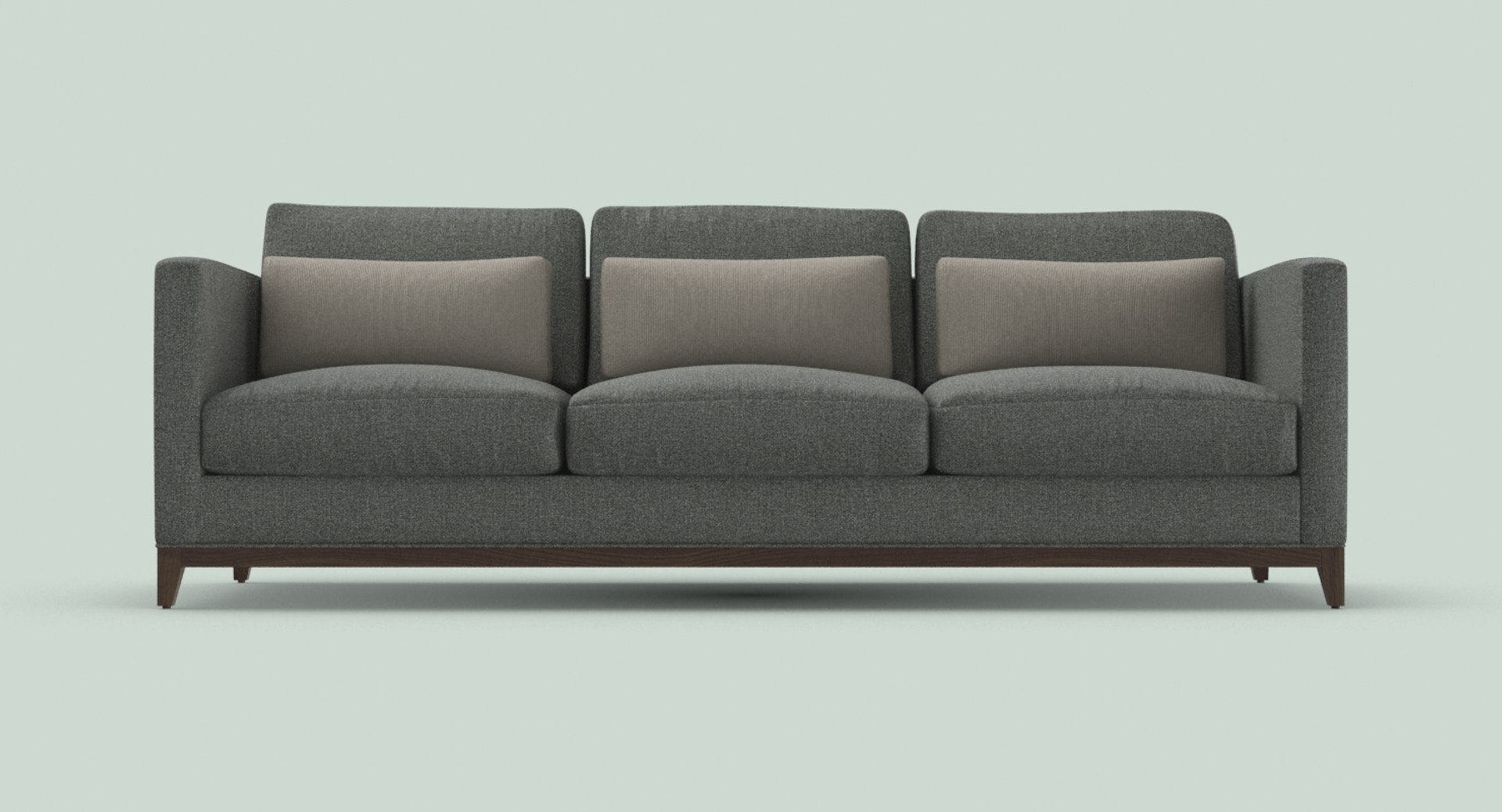 Contemporary 3 Seater Sofa Model - TurboSquid 1287228