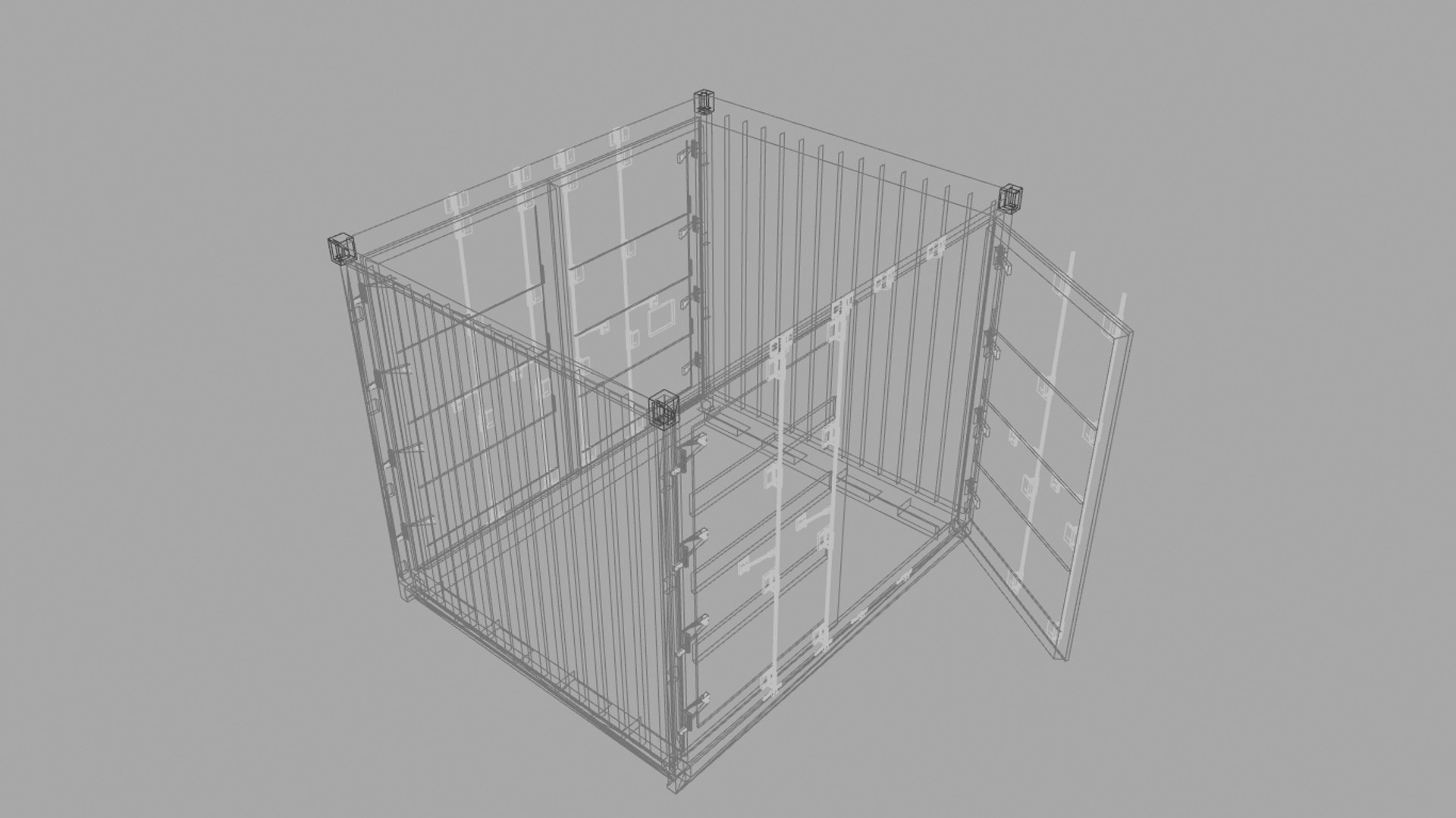 Isu90 Military Cargo Container 3d 3ds