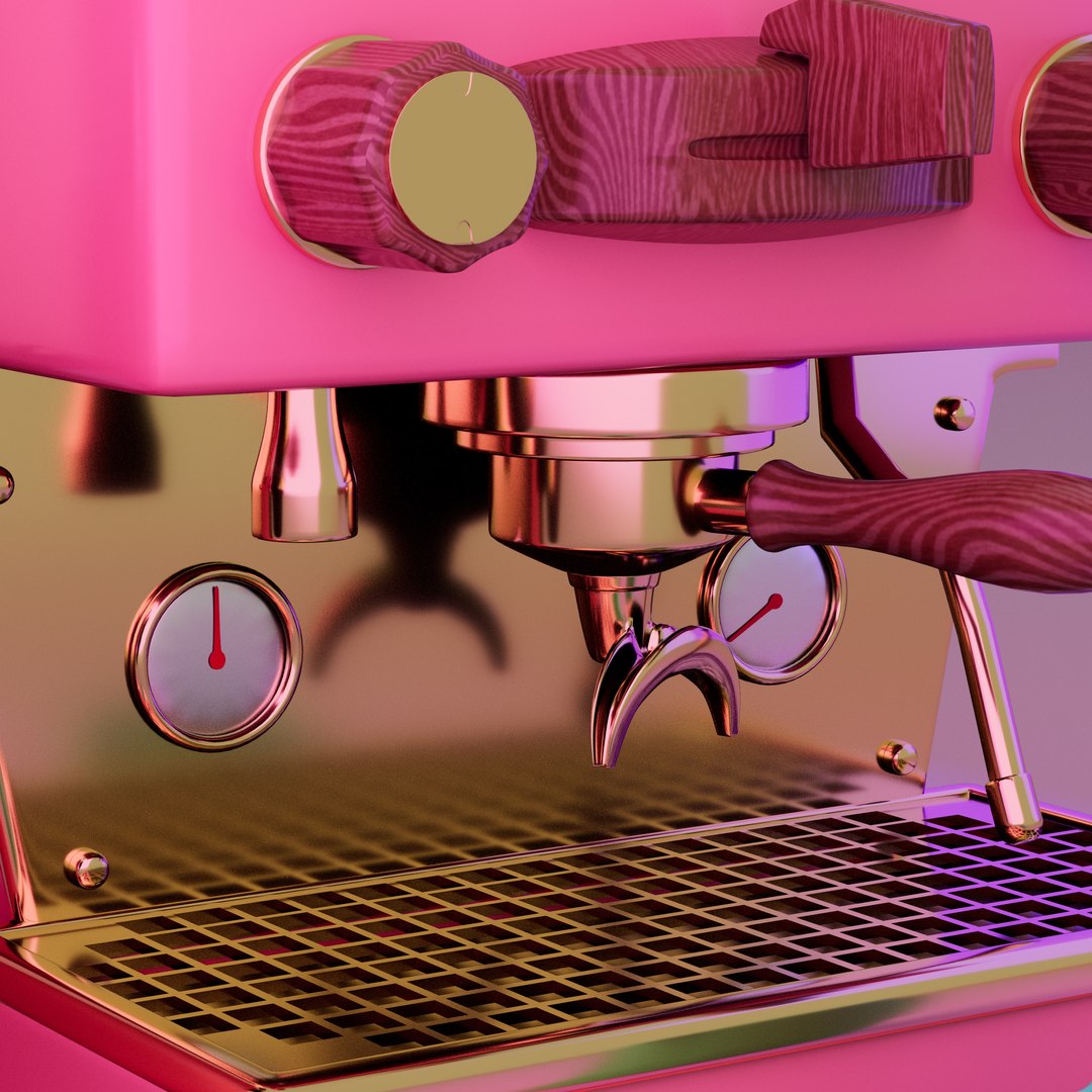 La Marzocco Espresso Machine And Grinder With Cups 3D Model - TurboSquid 2139035