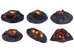 3d model volcano