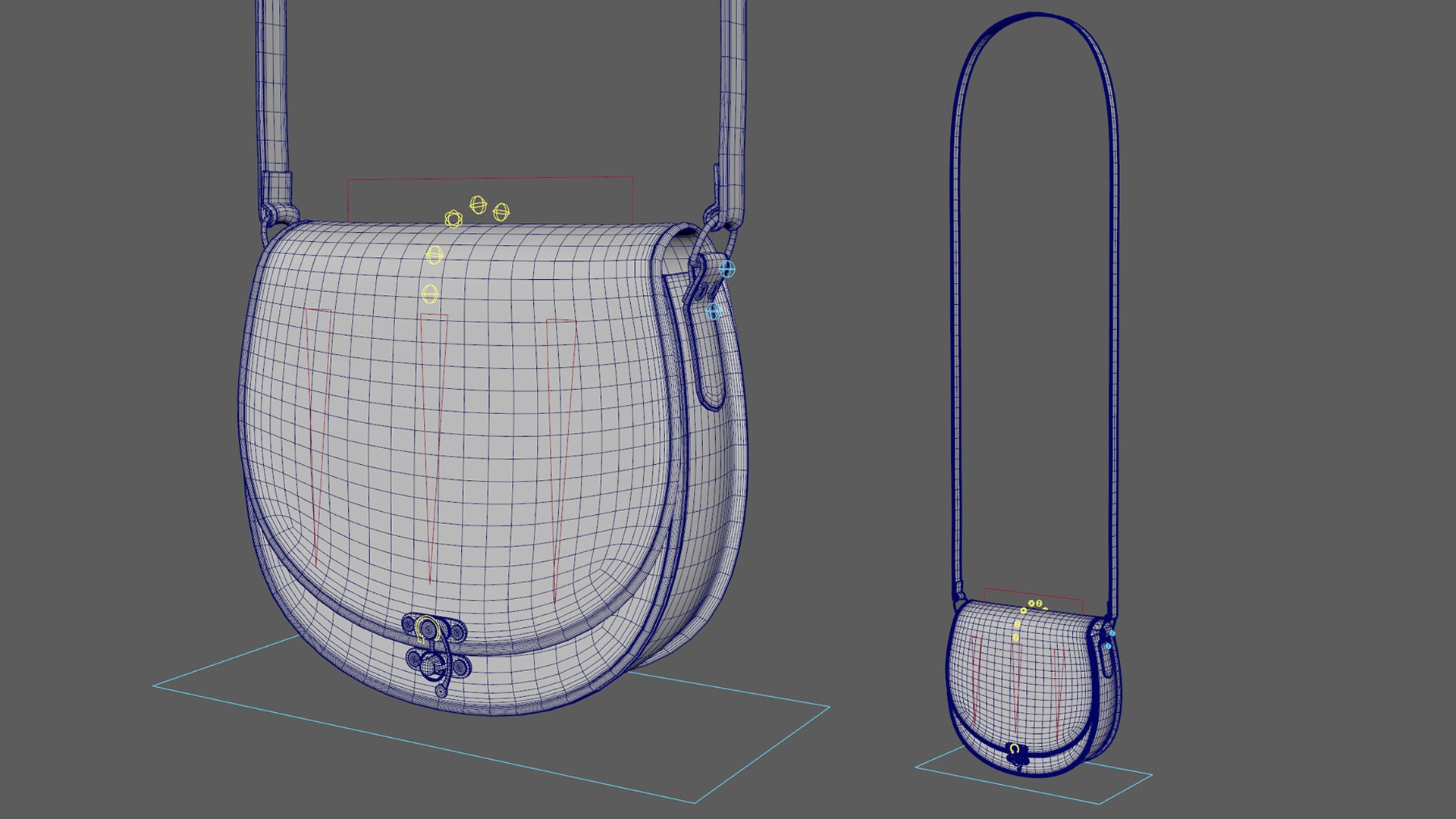Cross Body Bag 3D Model - TurboSquid 2102968