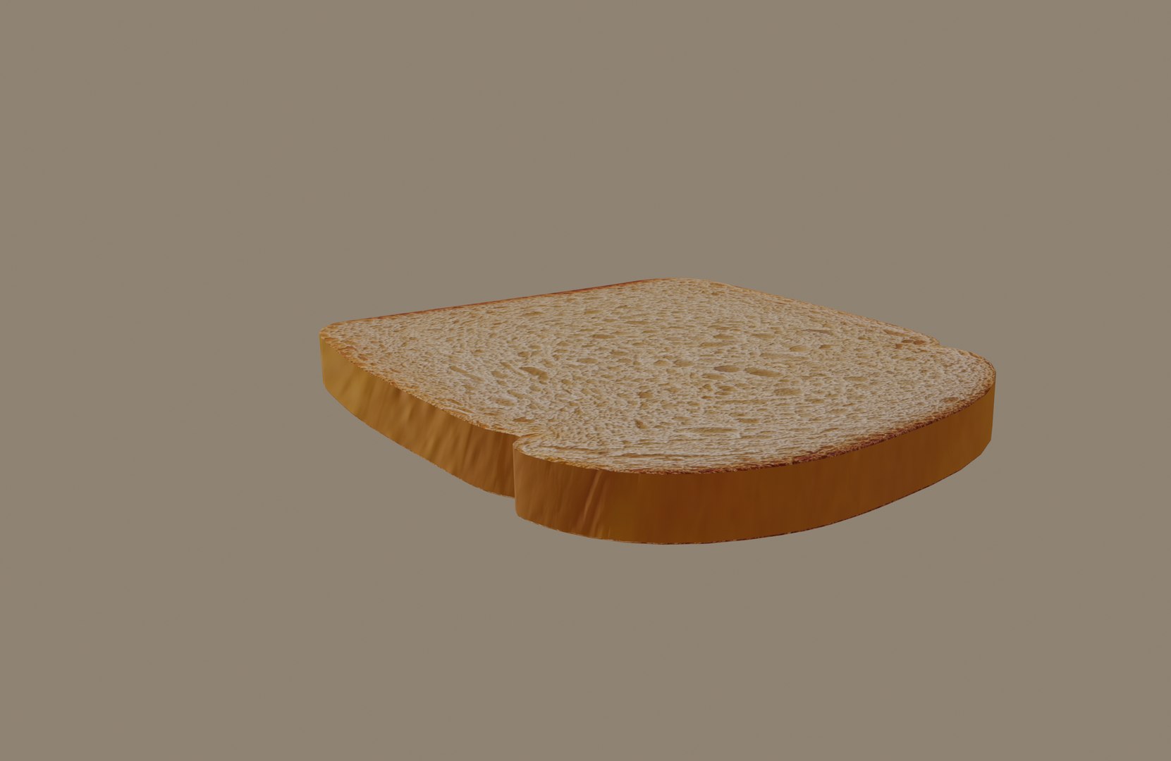 3D Bread Slice Model - TurboSquid 1609450