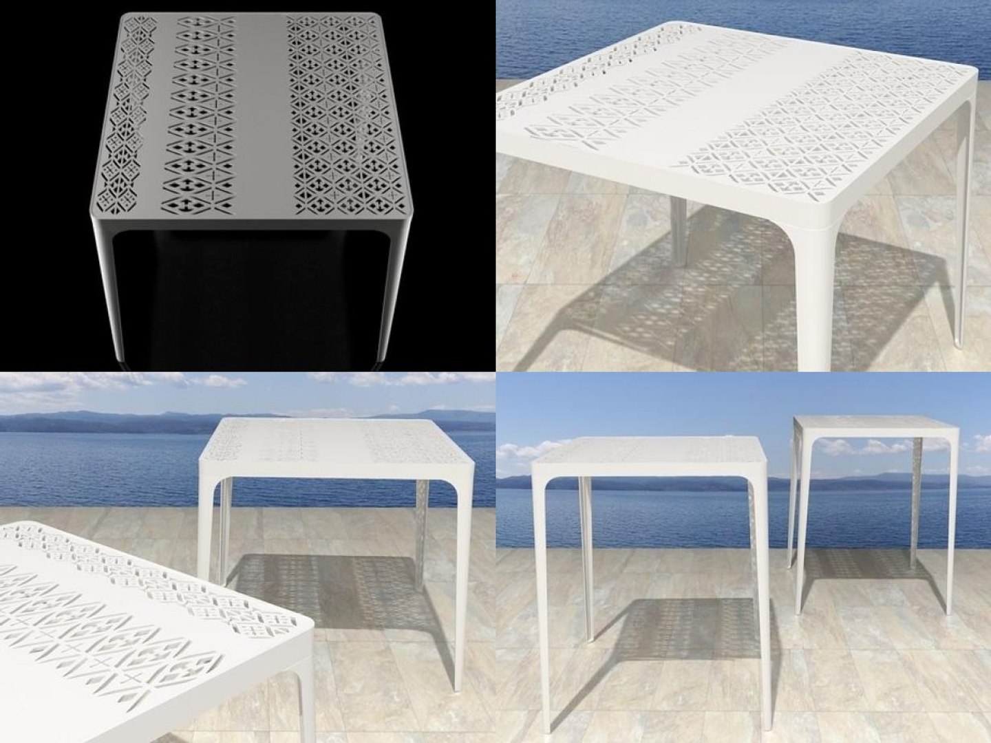 Sunrise Tables 3D Model - TurboSquid 1188494