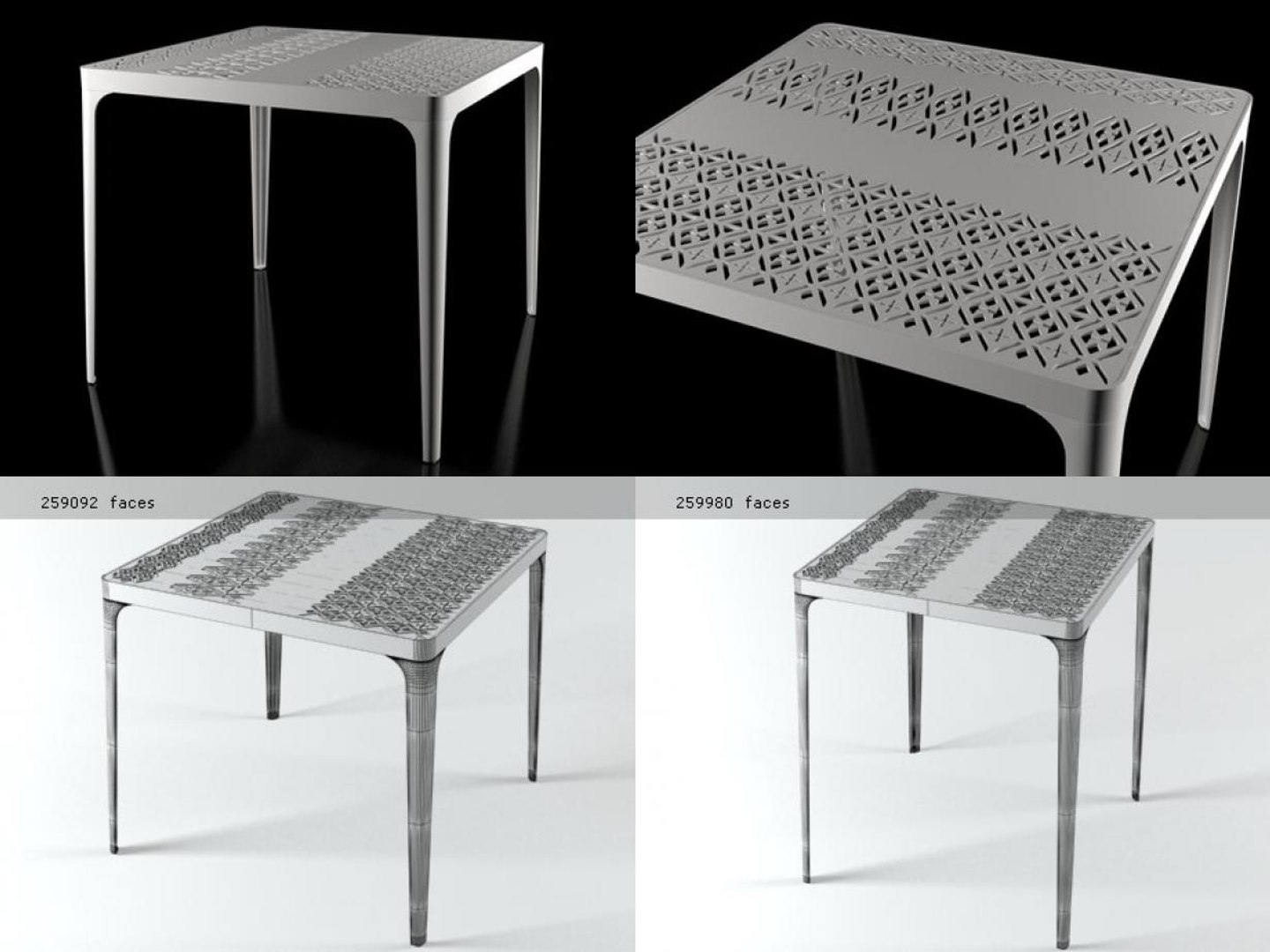 Sunrise Tables 3D Model - TurboSquid 1188494