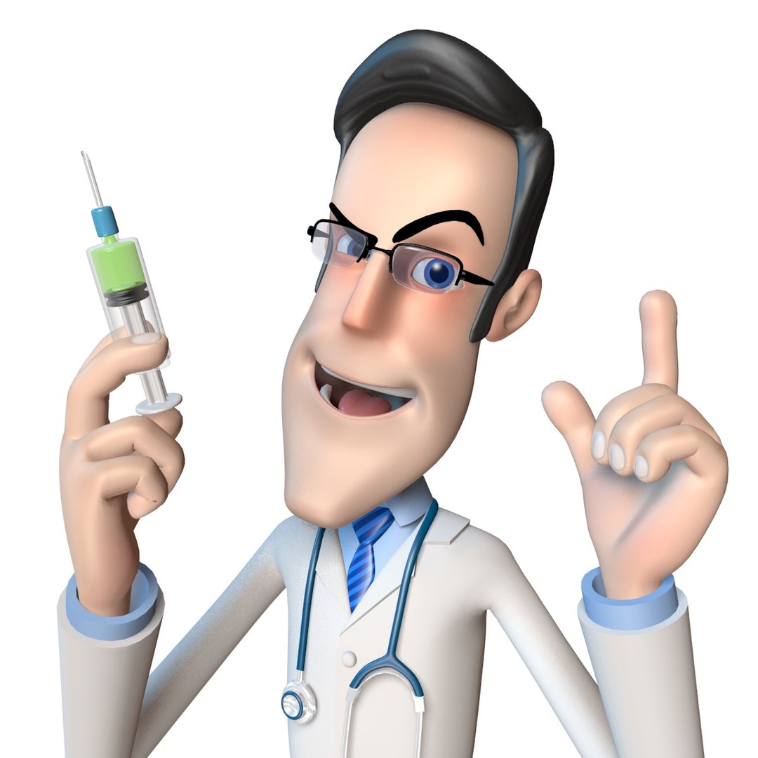 3d Cartoon Doctor Man Character Model