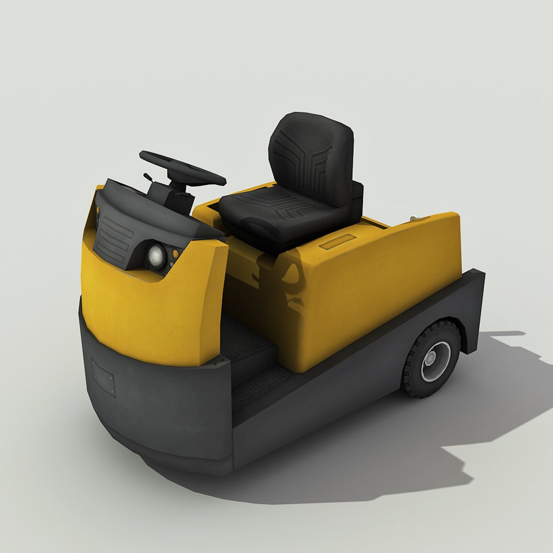 3d model tow tractor