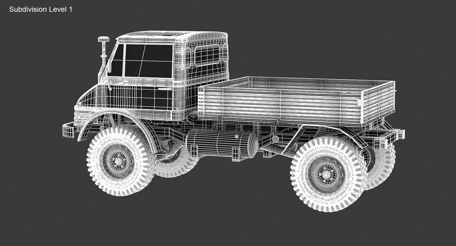 unimog 406 3d model