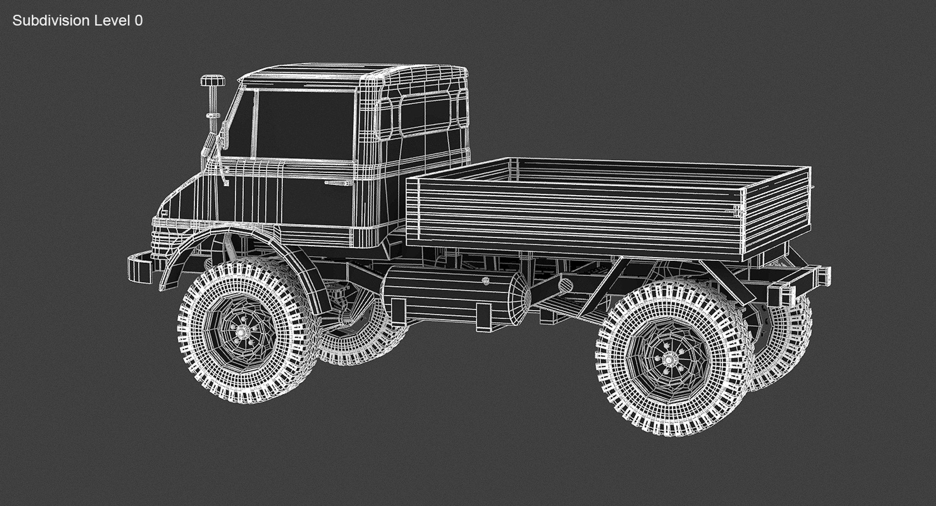 unimog 406 3d model