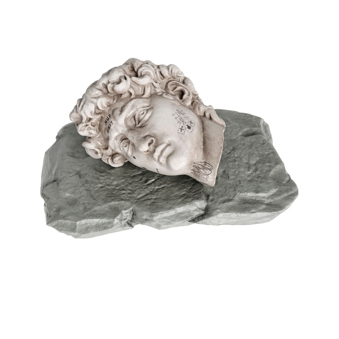 3D Model Laying David Face - TurboSquid 1987339