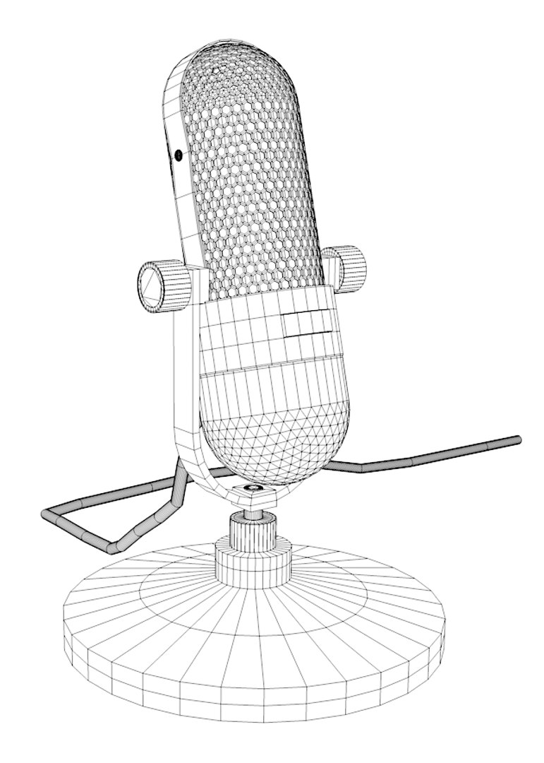 3D Model Mic Microphone - TurboSquid 1243294