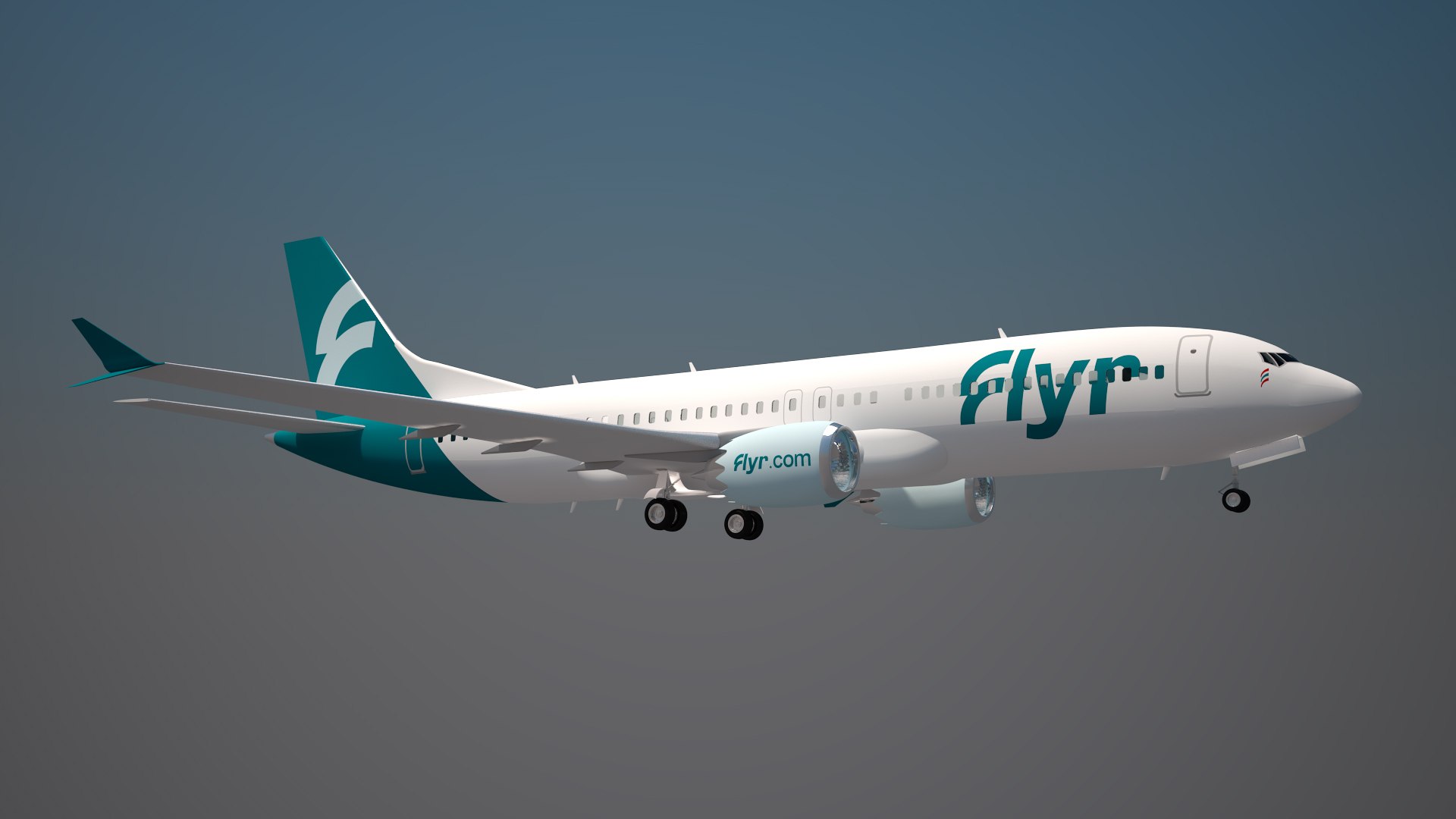 FLYR Air Boeing 737 Max 8 3D Model - TurboSquid 1964749