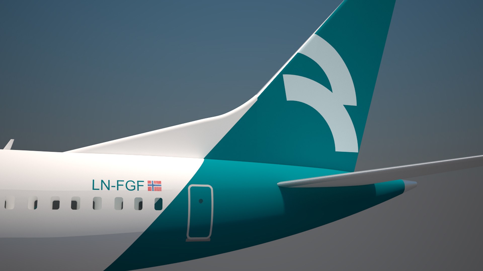 FLYR Air Boeing 737 Max 8 3D Model - TurboSquid 1964749