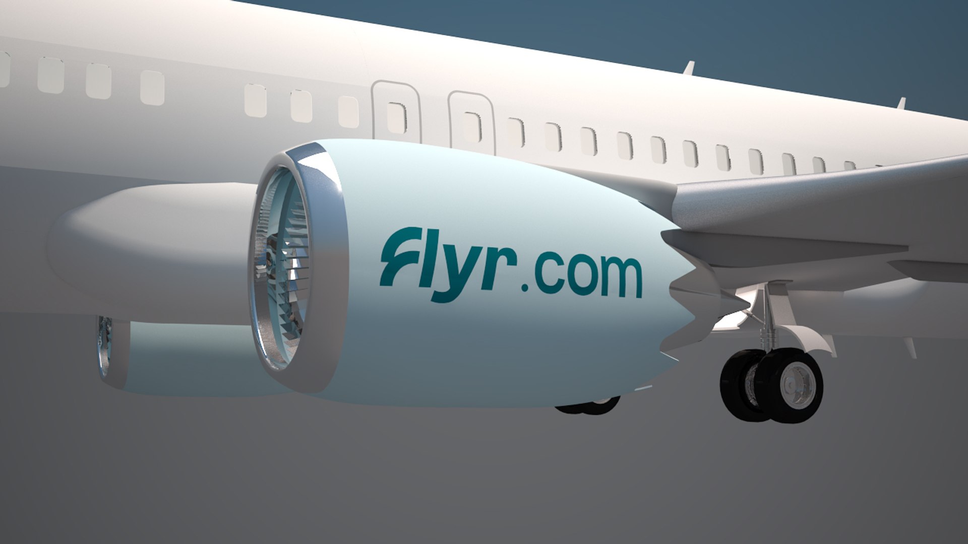 FLYR Air Boeing 737 Max 8 3D Model - TurboSquid 1964749