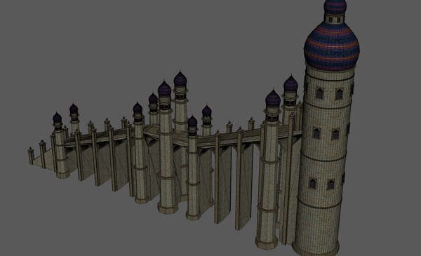 3D Fantasy Arab Tower v2 - TurboSquid 1869264