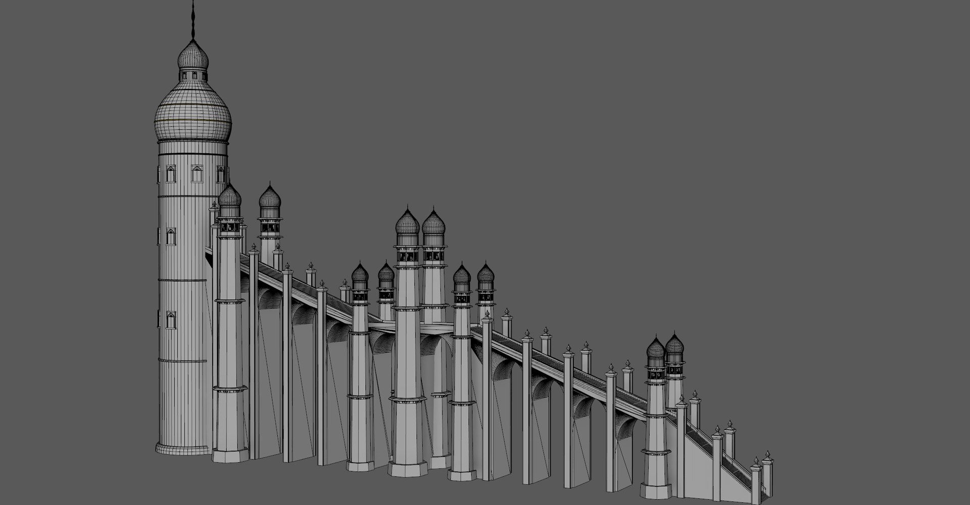 3D Fantasy Arab Tower v2 - TurboSquid 1869264