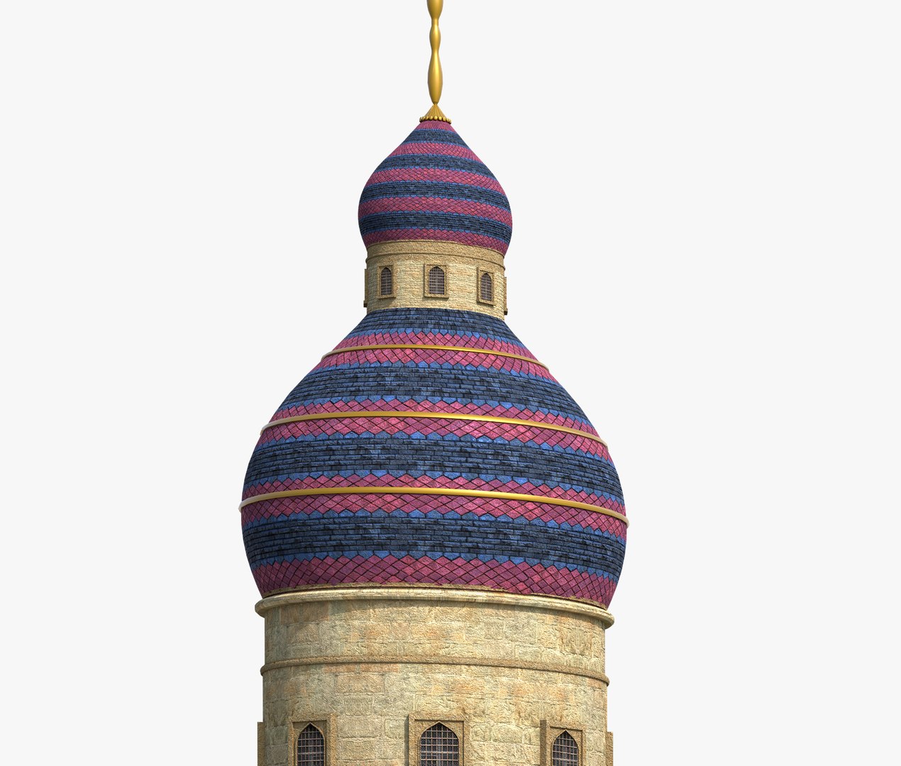 3D Fantasy Arab Tower v2 - TurboSquid 1869264