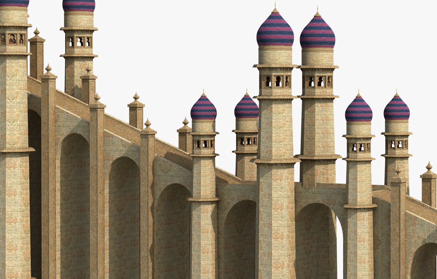 3D Fantasy Arab Tower v2 - TurboSquid 1869264
