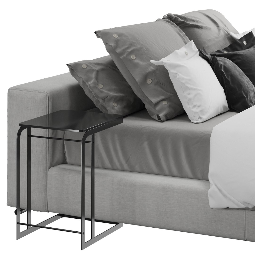 Flexform Groundpiece Bed 3D Model - TurboSquid 2125627