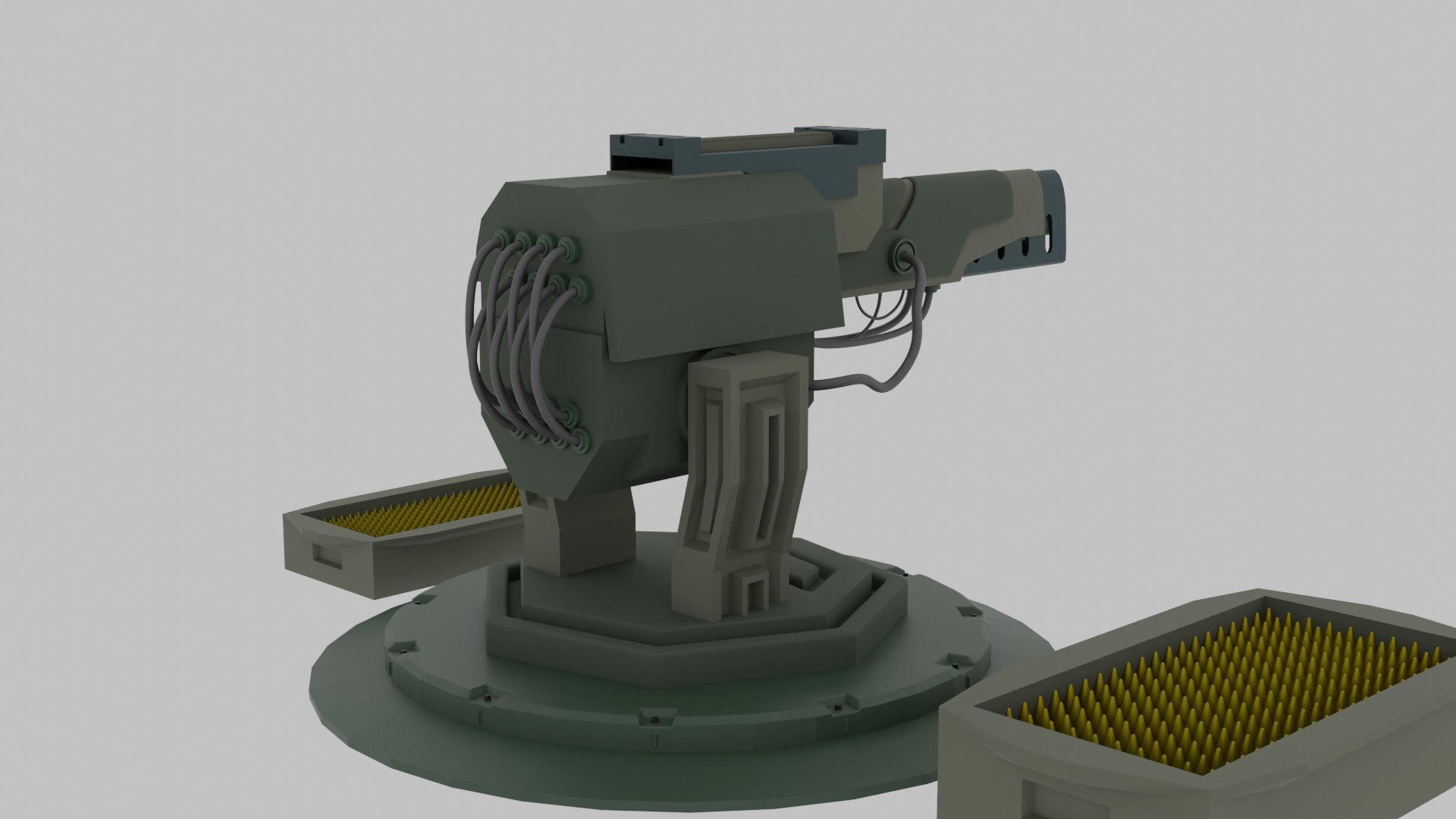 3D Cannon Tank 3D Model - TurboSquid 2343216