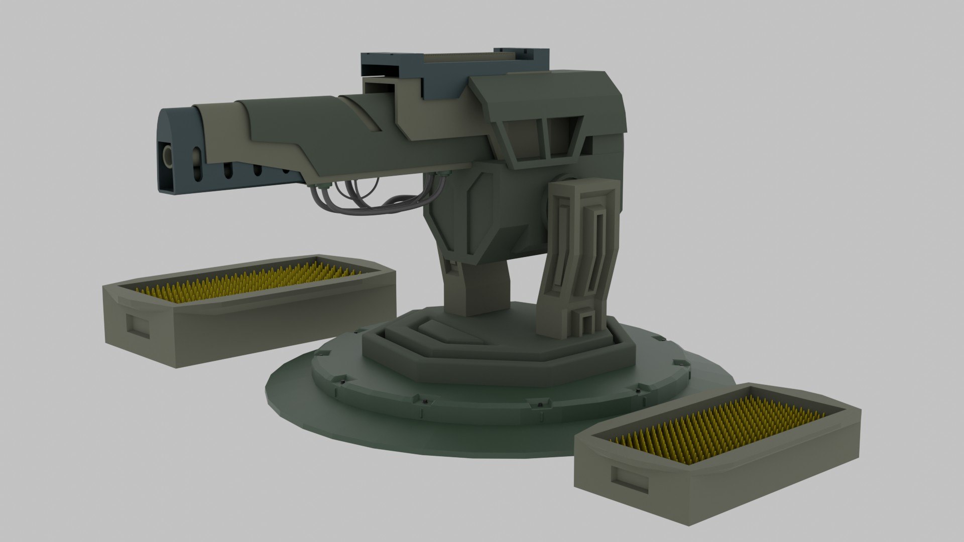 3D Cannon Tank 3D Model - TurboSquid 2343216