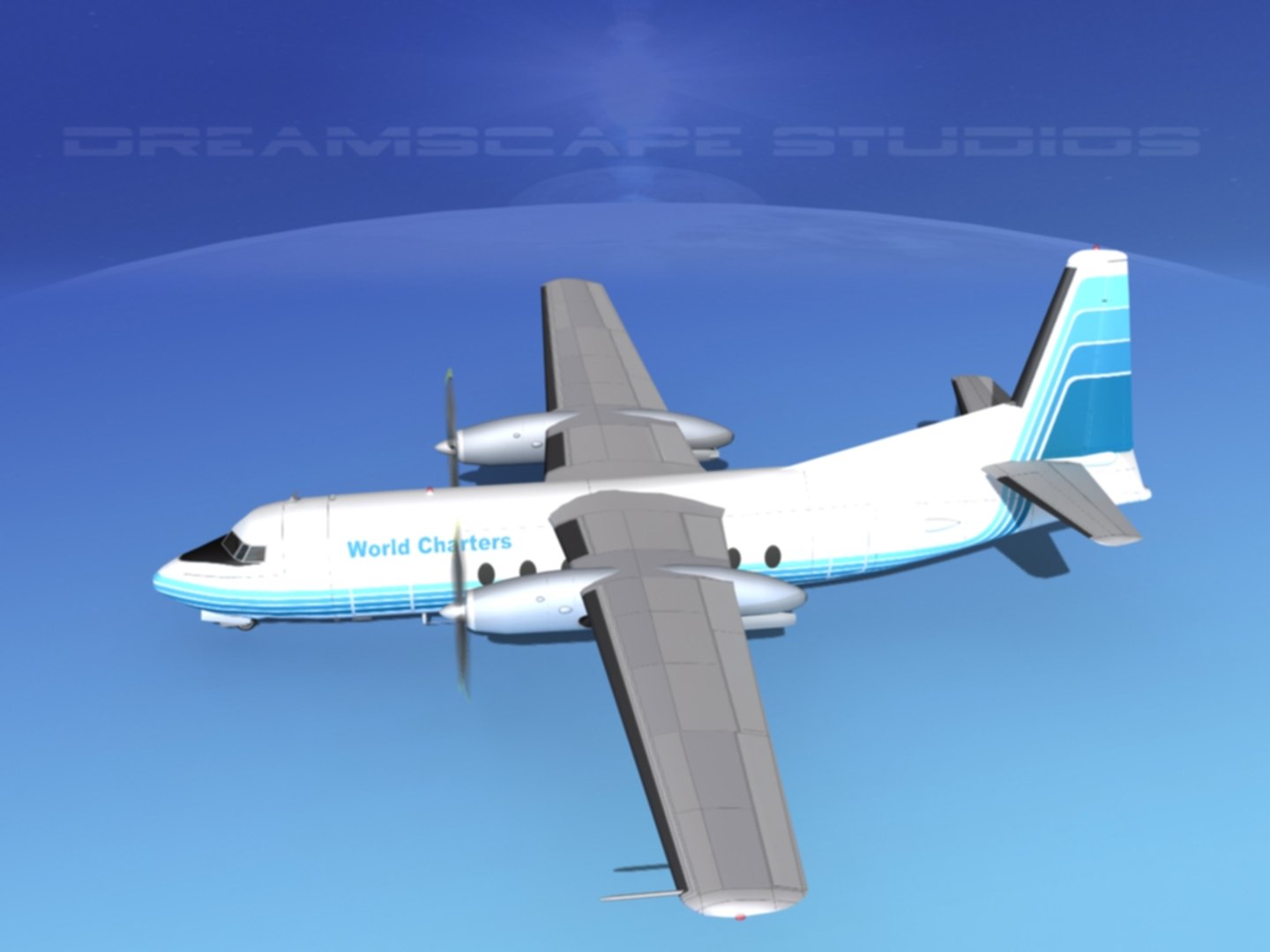3d Model Fokker F-27